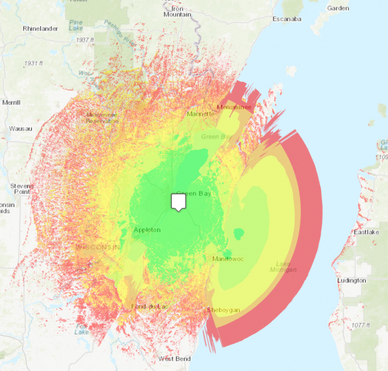 WLUK Coverage – Northern Antenna. (952) 491-0643, (715) 802-6275,